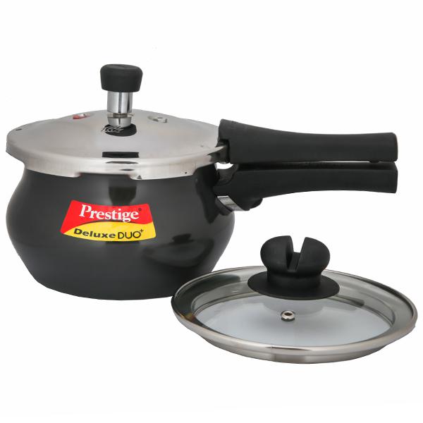Buy Prestige Deluxe Duo+ HA Handi Cooker With Glass Lid (Code-20359) 2 ...