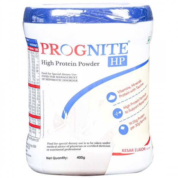 Buy Prognite HP Kesar Elaichi Flavor High Protein Powder Jar 400 g ...