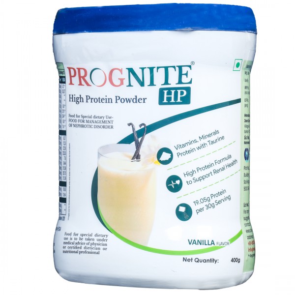 Buy Prognite HP Vanilla Flavor High Protein Powder Jar 400 g Online at ...