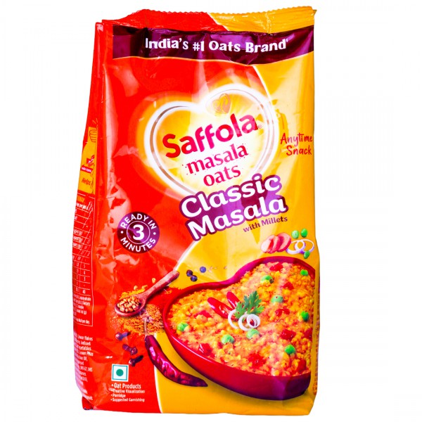 Buy Saffola Masala Oats Classic Masala With Millets Pouch 550 g Online ...