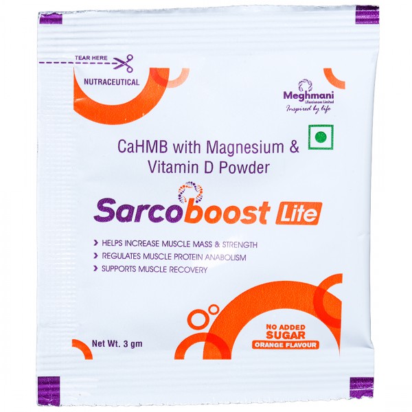 Buy Sarcoboost Lite Orange Flavour Sachet 3 g Online at the Best Price ...
