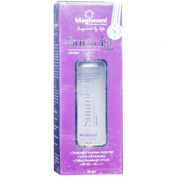 Buy Sunmist Clear SPF 50+ Pa+++ Transparent Sunscreen Gel 50 g Online ...