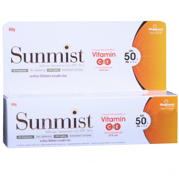 Buy Sunmist SPF 50+ Pa+++ Silicone Sunscreen Gel 60 g Online at the ...