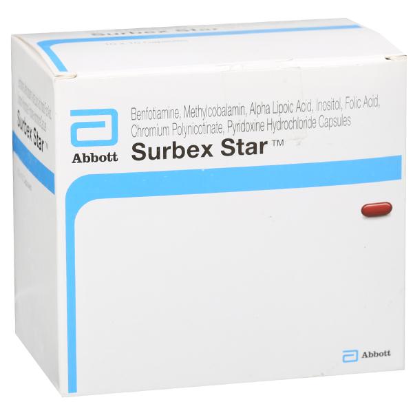 Buy Surbex Star Capsule (10 Cap) Online | Uses, Price & Side Effects ...