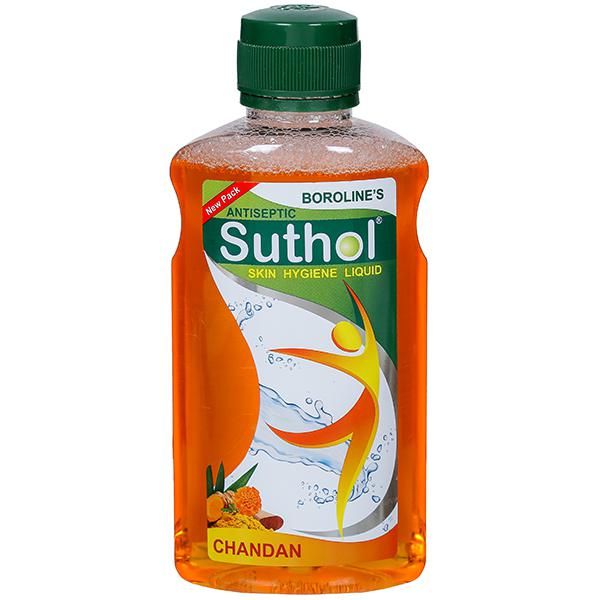Buy Suthol Antiseptic Skin Hygiene Liquid Chandan 200 ml Online at the ...