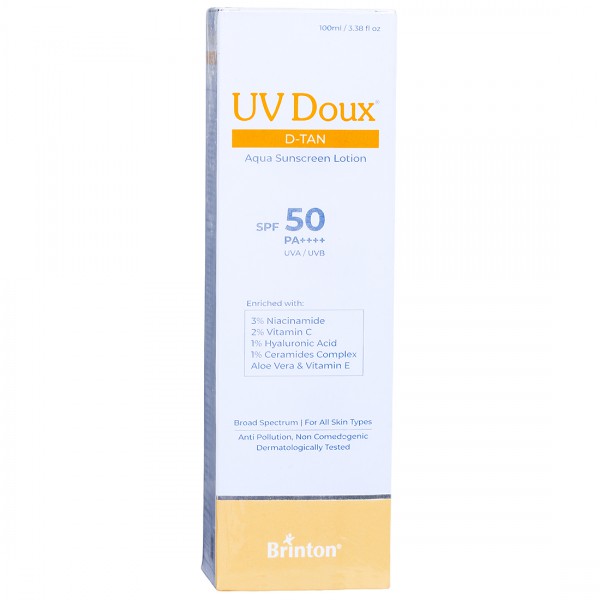 Buy UV Doux D Tan SPF 50 Pa++++ Aqua Sunscreen Lotion 100 ml Online at ...