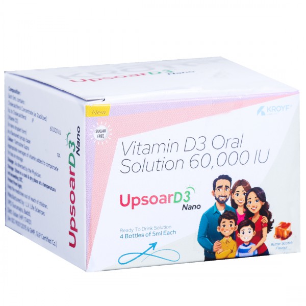Buy Upsoar D3 Nano New Sugar Free Butter Scotch Flavour Oral Solution 5 ...