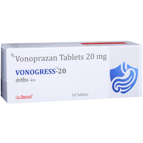 Buy Vonogress 20 mg Tablet (10 Tab) Online | Uses, Price & Side Effects ...