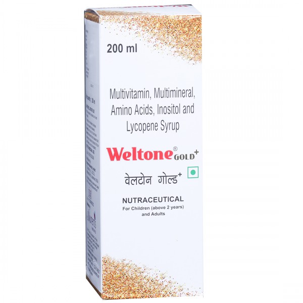Buy Weltone Gold + Syrup 200 ml Online at the Best Price | SastaSundar