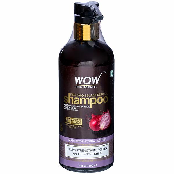 Buy Wow Skin Science Red Onion Black Seed Oil Shampoo 500 ml Online ...