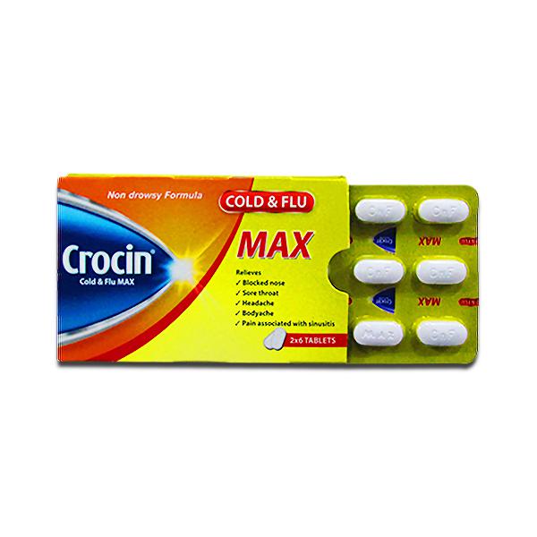 Buy Crocin Cold & Flu Max 6 Tablets Online at the Best Price | SastaSundar