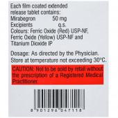 Buy Mirago 50 mg Tablet (10 Tab) Online | Uses, Price & Side Effects ...